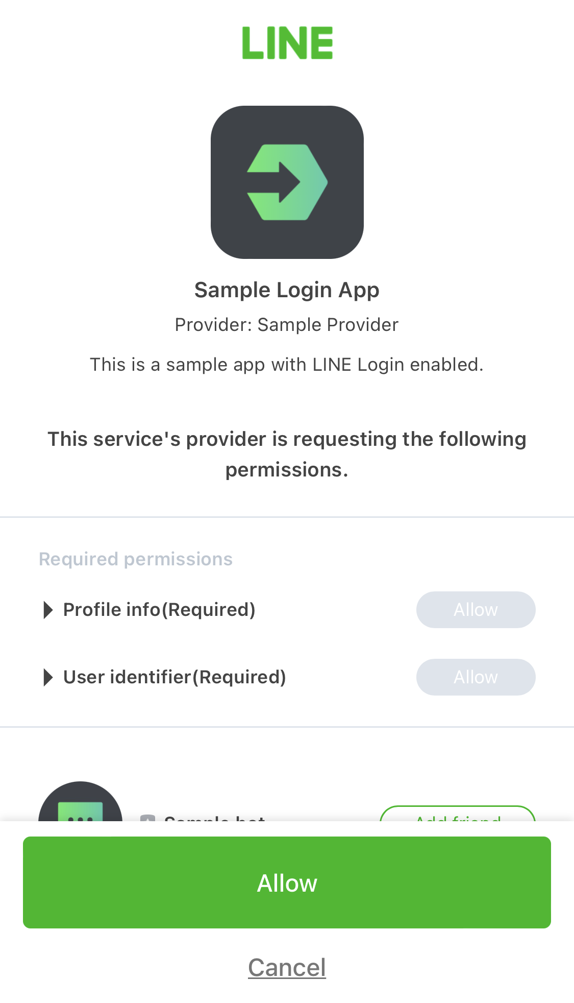 Redirecting LINE Developers